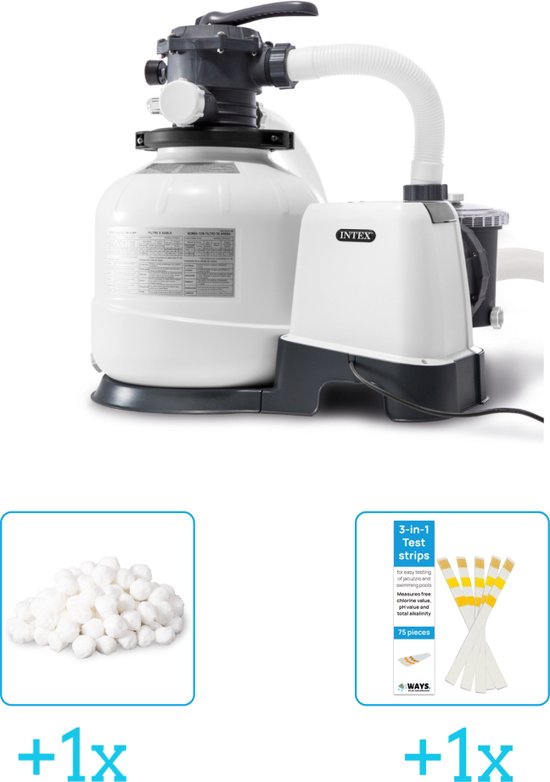 Intex 26648GS Zandfilterpomp - SX2800 - 8000 liter per uur inclusief ...