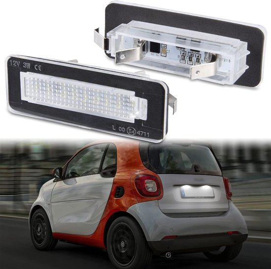Kentekenverlichting - led - voor Smart Fortwo - Coupe - Cabrio 450 - 451 - W450 - W453... | bol