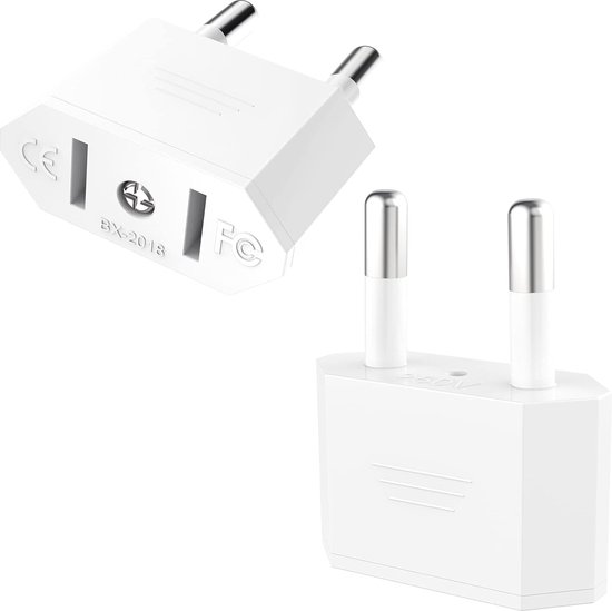 4 stuks US naar EU adapter, USA adapter stopcontact,CE-gecertificeerd ...