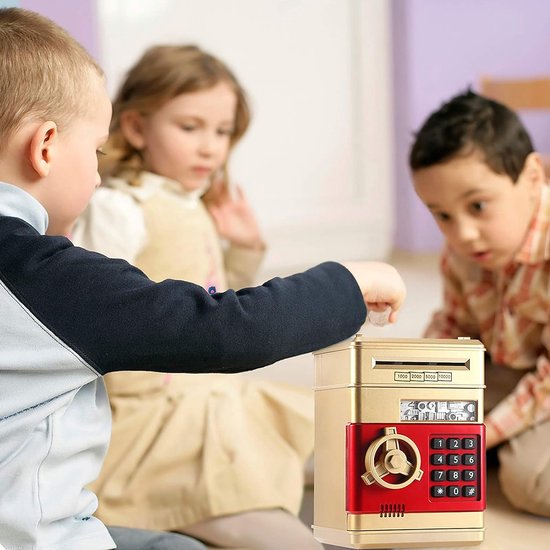 Spaarpot voor kinderen met wachtwoord - Grote elektronische ATM bank ...