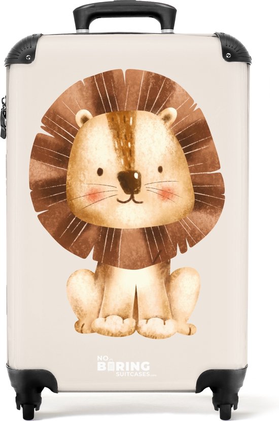 NoBoringSuitcases.com® - Baby koffer leeuw - Trolley koffertje ...