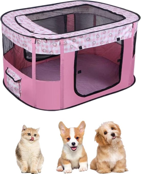 Puppybox Dierenbox - Opvouwbare box voor huisdieren, 70x55x40cm, Oxford ...
