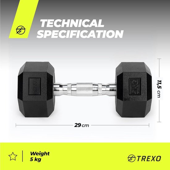 Zeshoekige halter van duurzaam met rubber gegoten ijzer voor ...