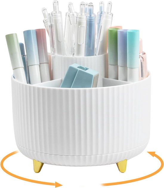 Draaibare pennenhouder, bureau-organizer voor kinderen, 360 graden ...