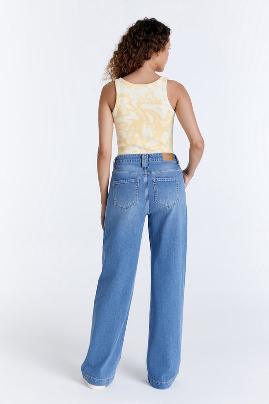 COJ - Lulu - Wide Leg Jeans - Light Blue | bol