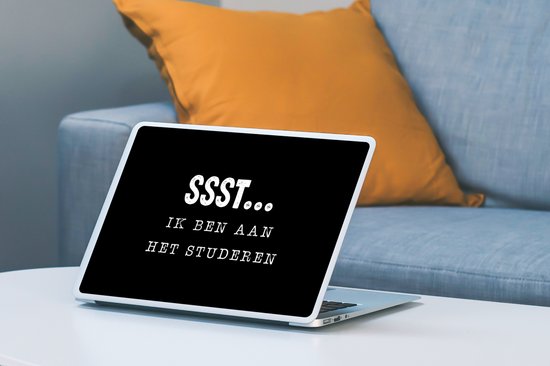 Laptop sticker - 10.1 inch - School - Quotes - Zwart - Wit - Spreuken ...