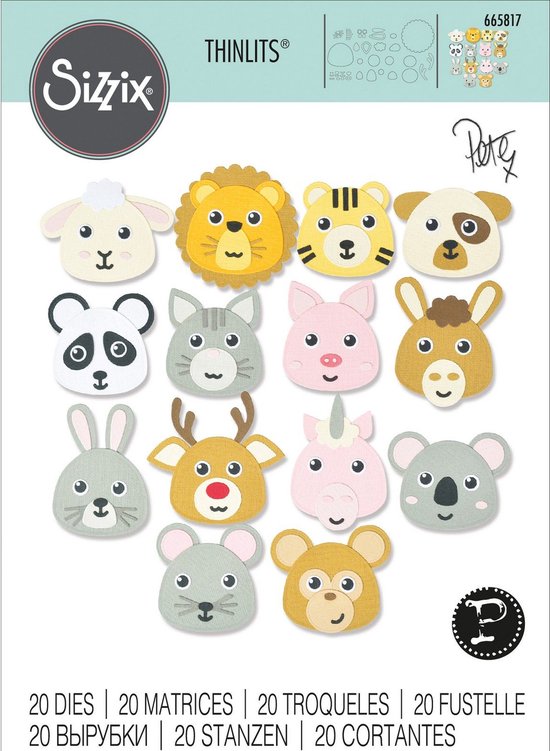Sizzix Thinlits Snijmal set - Build an animal | bol.com