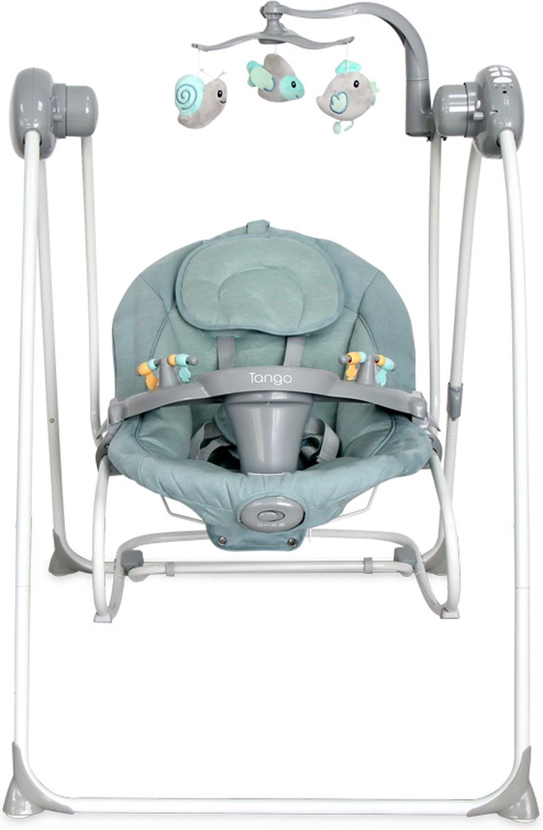 Lorelli Swing Tango Frosty Green Stars Babyschommel en Wipstoel 1009007 ...