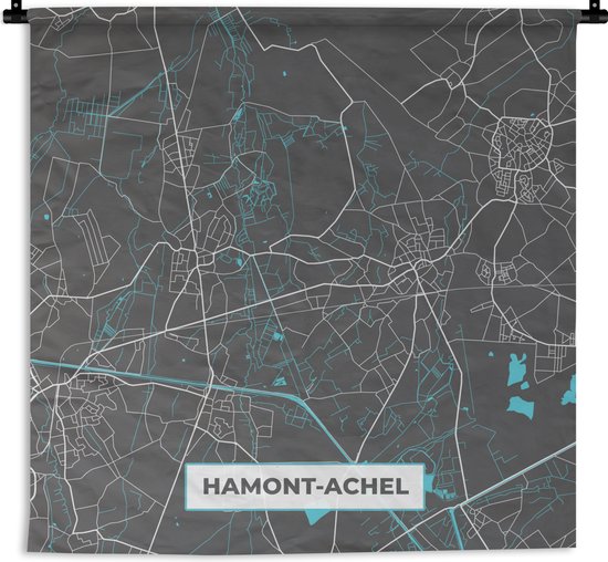 Wandkleed - Wanddoek - Kaart – Plattegrond – Stadskaart – Hamont Achel ...