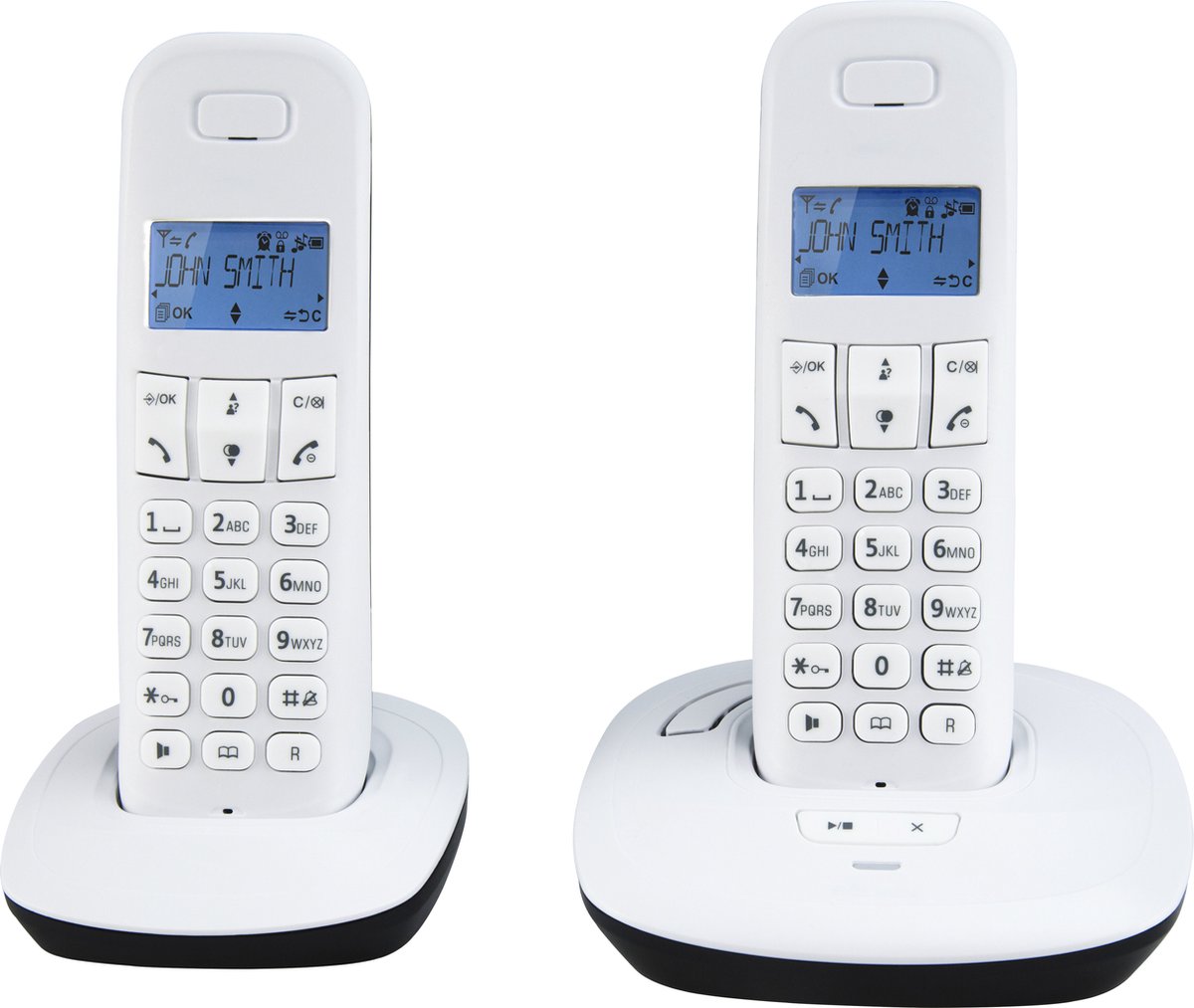 Teleline TEL-170WT - DECT telefoon met antwoordapparaat en 2 handsets ...