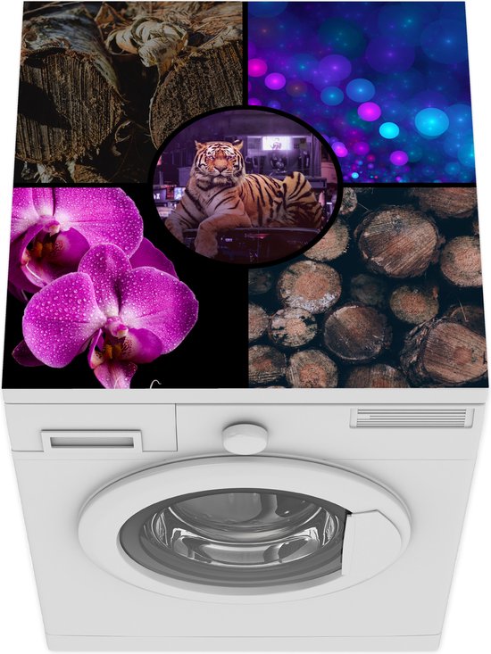 Protège machine à laver - Tapis de machine à laver - Tigre - Collage ...