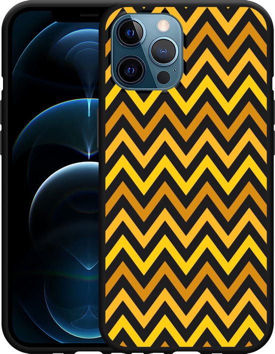 iPhone 12 Pro Max Hoesje Zwart Sandstorm - Designed by Cazy | bol.com