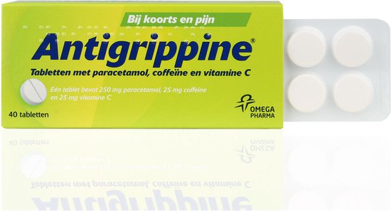 Antigrippine Tabletten - Bij griep, hoofdpijn en koorts - Met ...