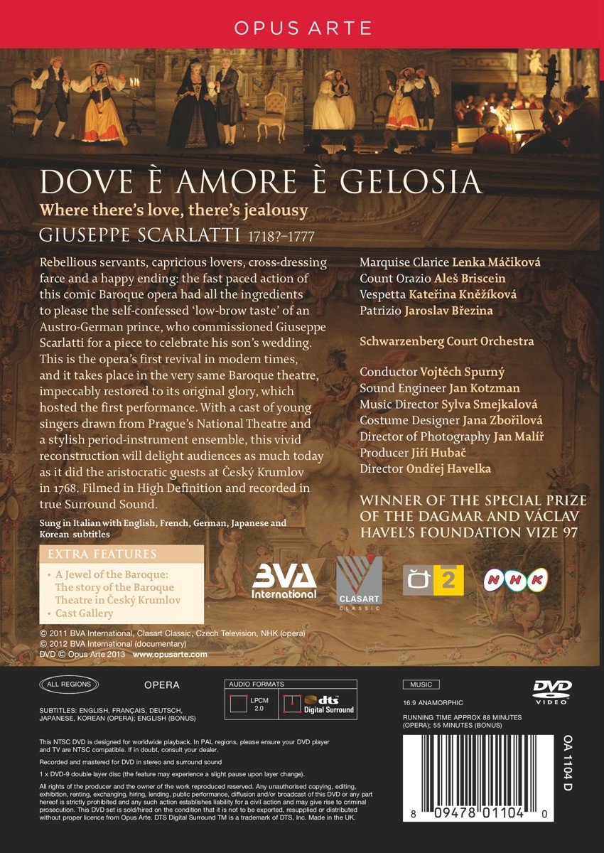 Schwarzenberg Court Orchestra, Vojtech Spurny - Scarlatti: Dove E Amore ...