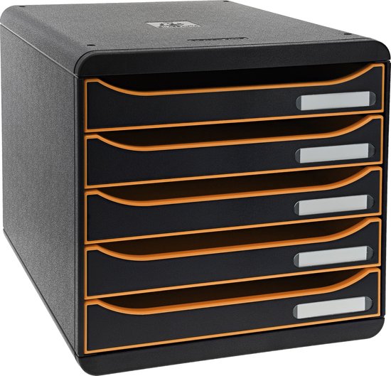 ACROPAQ Sorteerbakjes - Ladenblok - Zwart/oranje/zwart | bol.com