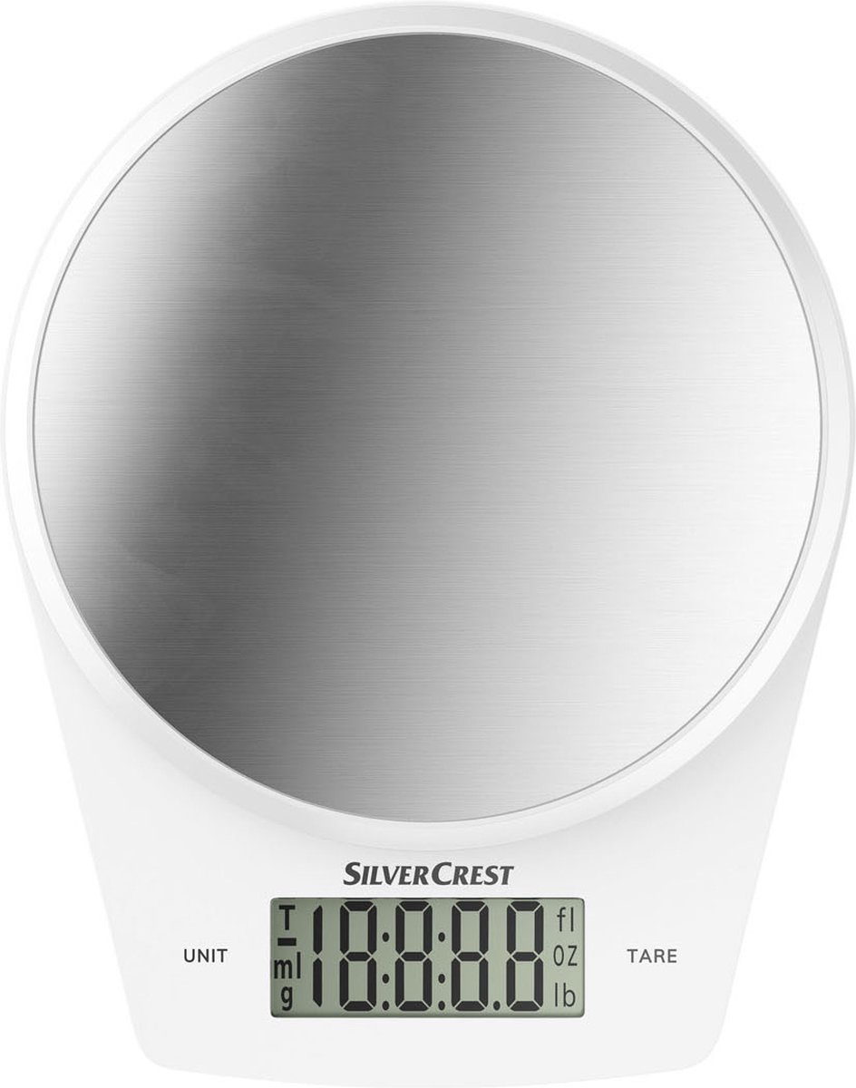 Balance de cuisine Silvercrest - Ronde - Wit - Acier inoxydable - Belle ...