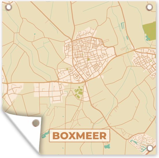 Tuinposters Boxmeer - Stadskaart - Vintage - Kaart - Plattegrond ...