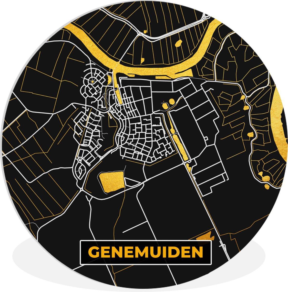 WallCircle - Wall Circle - Wall Circle Indoor - City Map - Genemuiden ...