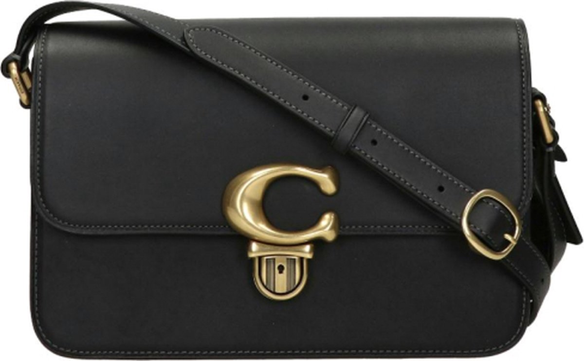 Coach Kleine Schoudertas / Crossbody Tas Dames - Leer - Studio - Zwart ...