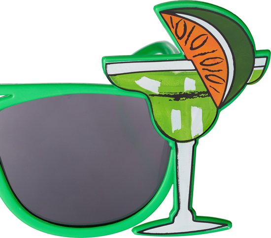 Relaxdays 10x party bril Hawaii - cocktailbril palmboom - flamingo bril ...