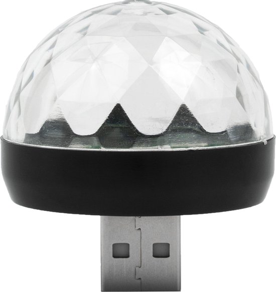 Auto & Mobiel USB Discolamp - Mini Portable RGB LED LASER USB Disco ...