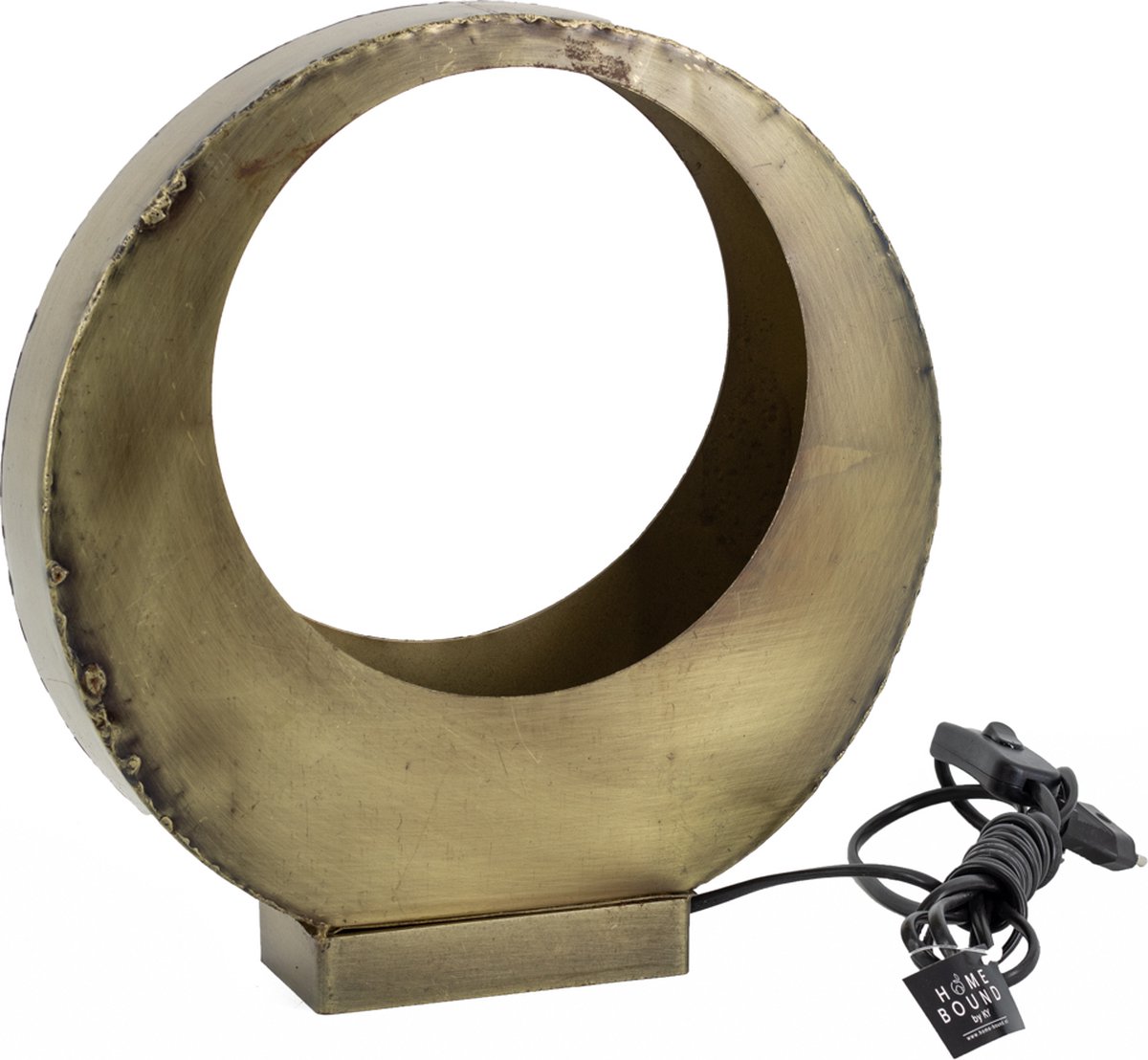 Tafellamp rond goud | bureaulamp industrieel | Kolony | gold | bol.com