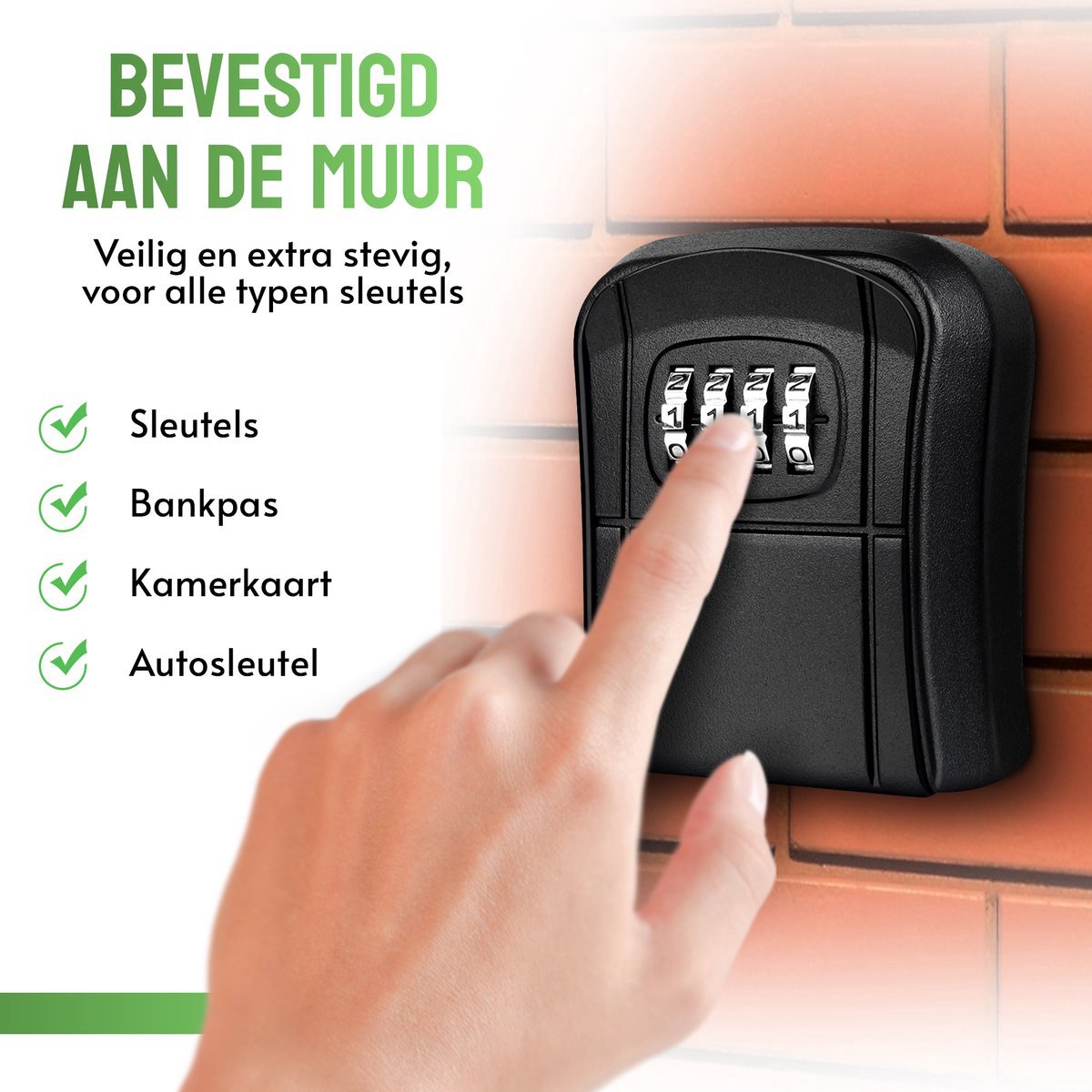 Bonoff Sleutelkast – Sleutelkluis – Voor Binnen & Buiten – Met Cijfer ...