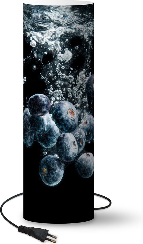 Lamp - Nachtlampje - Tafellamp slaapkamer - Blauwe bessen - Fruit - bes ...
