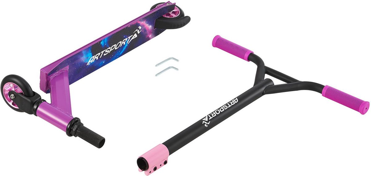 Stuntstep Galactic Cruiser in paars zwart | bol.com