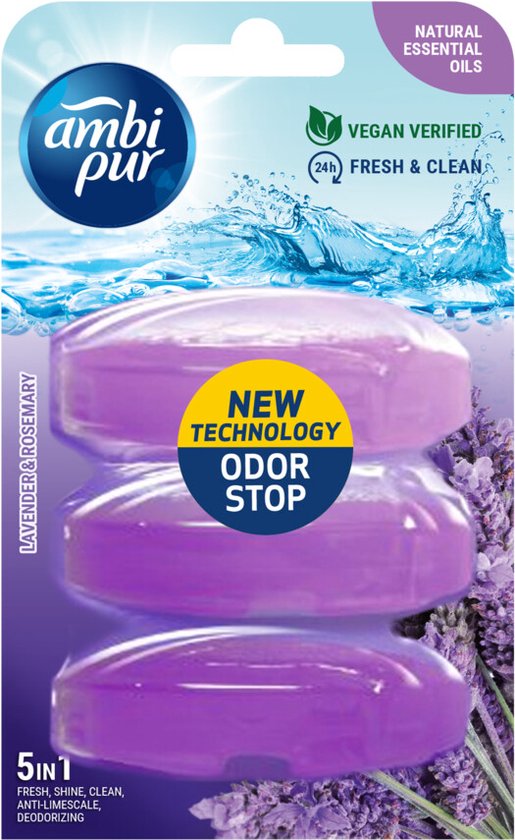 Ambi Pur Fresh en Shine vulling toiletblokje - Toiletreiniger - 1 x 165 ...