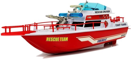 Speelgoed boot - reddingsboot - 39x12x11 cm - rood | bol.com