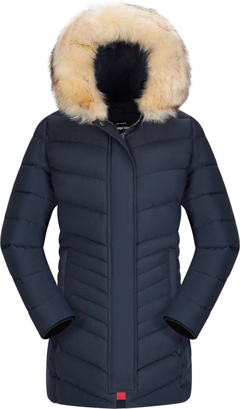 Subprime - Dames Jas winter Parka Celine - Blauw - Maat XL | bol