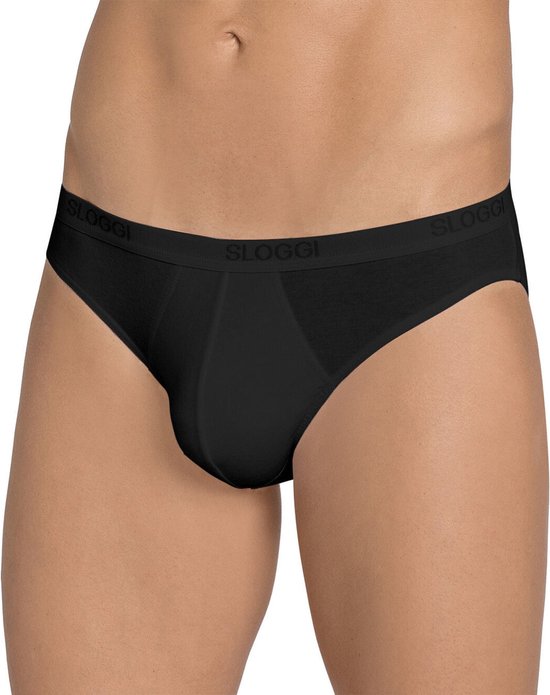 sloggi men Basic Heren Mini slip - 2-pack - Zwart - Maat XXL | bol