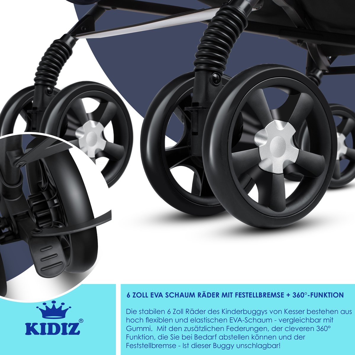 KIDIZ® Kinderwagen / Wandelwagen City-Pro Buggy Kinderbuggy Opvouwbaar Liggende... | bol.com
