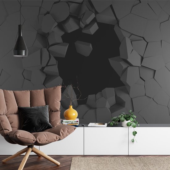 Fotobehang Gat In De Muur 3D-Effect | bol