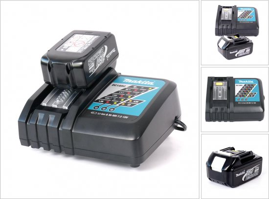 Makita krachtbronkit 18V met 1x BL1830B accu 3.0Ah + DC18RC lader | bol
