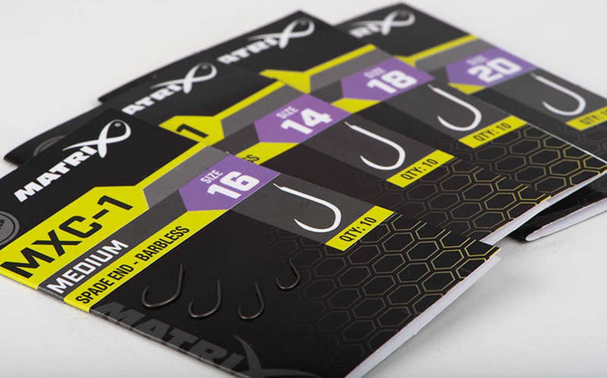 Matrix MXC-1 Barbless - Spade End (10 pcs) - Maat : size 18 | bol