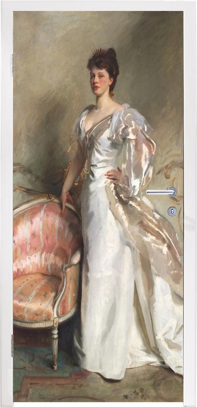 Deursticker Mrs. George Swinton - John Singer Sargent - 80x215 cm ...