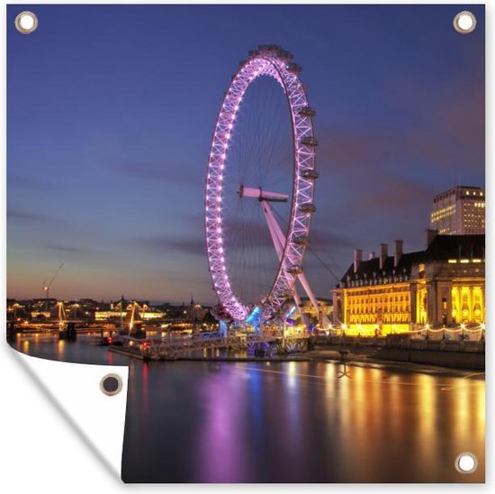 Posters de jardin Londres - London Eye - Rose - Grande roue - 50x50 cm ...