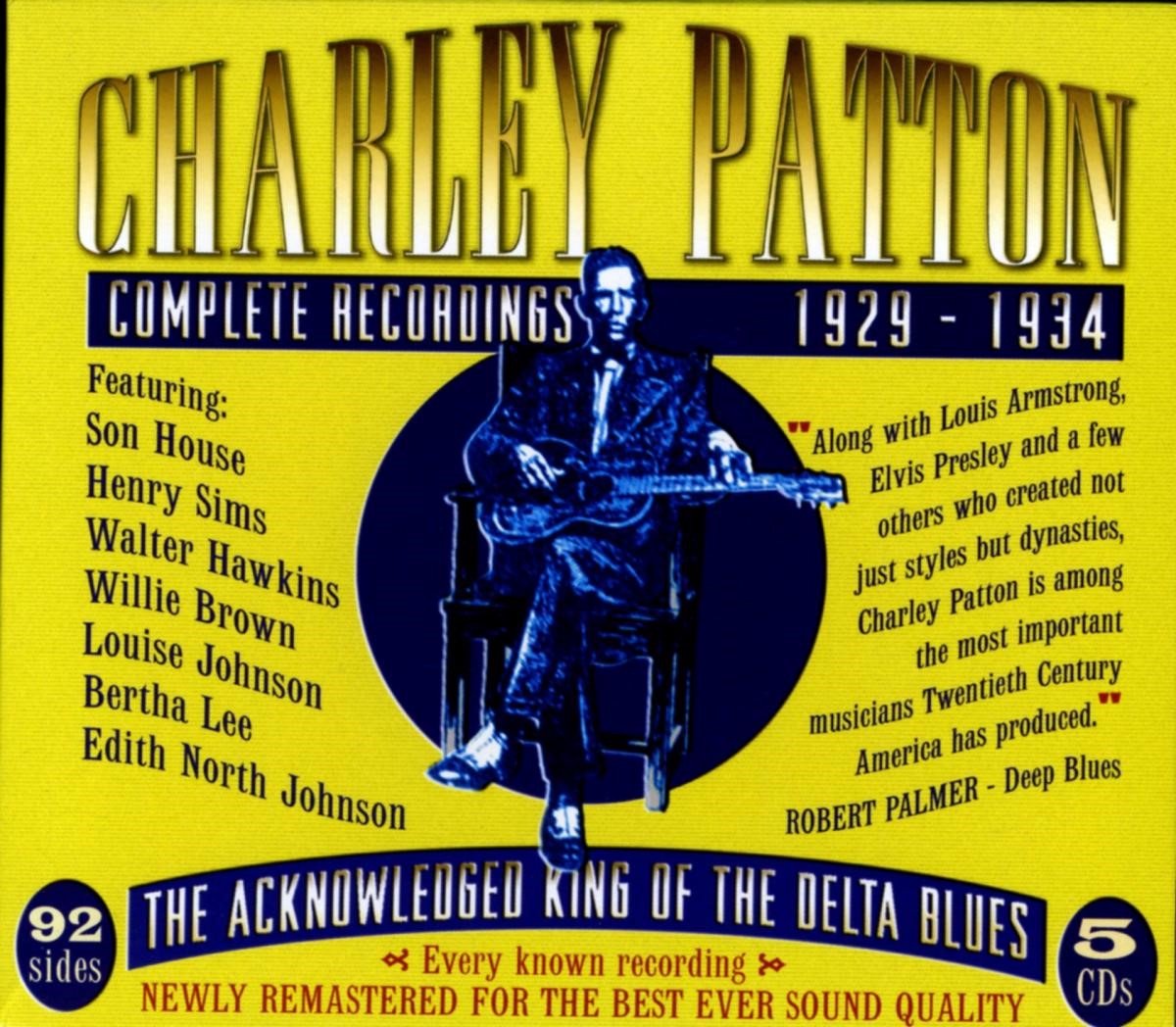 Charlie Patton - Complete Recordings 1929-1934 (5 CD), Charlie Patton ...
