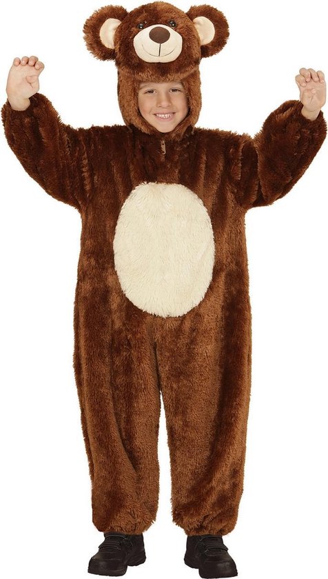 Beer & IJsbeer Kostuum | Jumpsuit Met Kap En Masker 98 Centimeter ...
