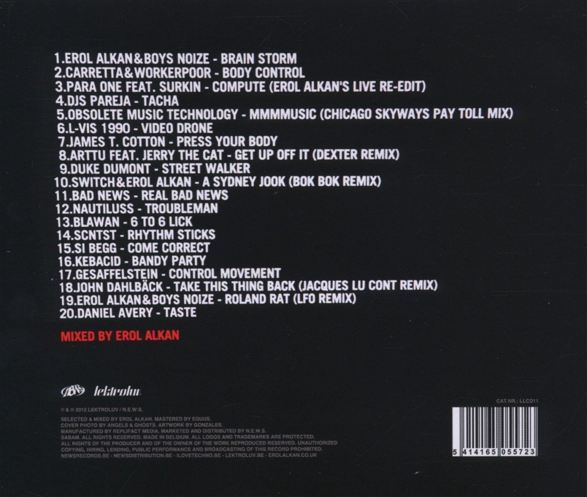 Erol Alkan - I Love Techno 2012 (CD), Erol Alkan | CD (album) | Muziek ...