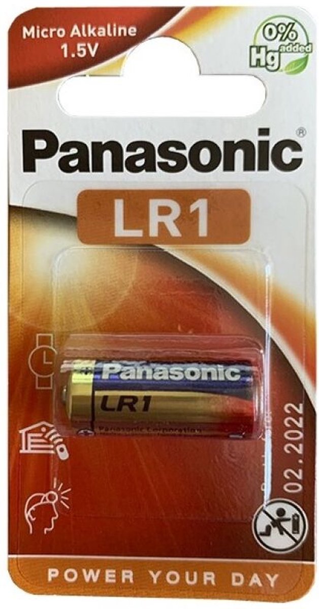 PANASONIC | Panasonic Alkaline Battery Lr1 1.5v Blister 1 Pack | bol.com