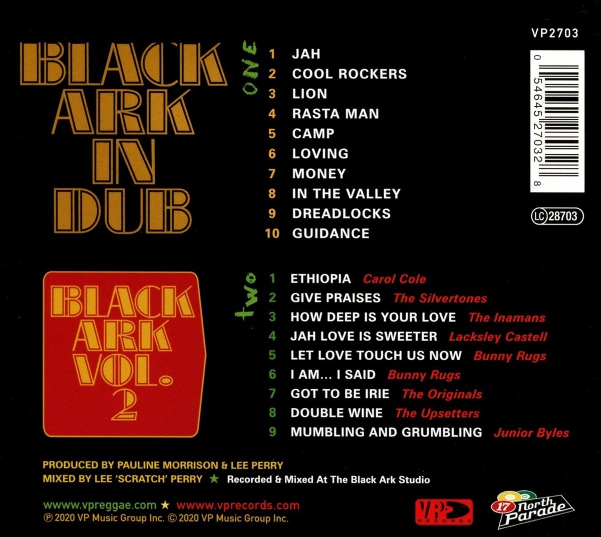 Black Ark Players - Black Ark In Dub/Black Ark Vol. 2 (CD), Black Ark ...