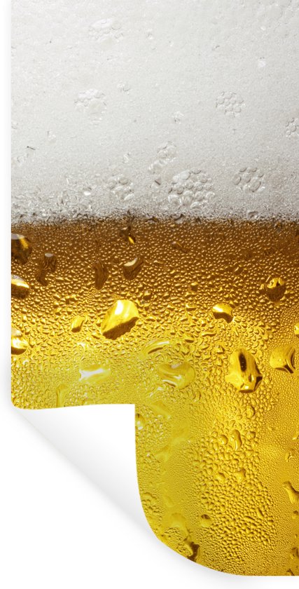 Stickers Stickers muraux - Verre de bière trop plein avec condensation ...