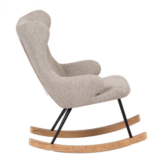 Quax Kinder-schommelstoel - Rocking Kids Chair De Luxe - Sand Grey ...