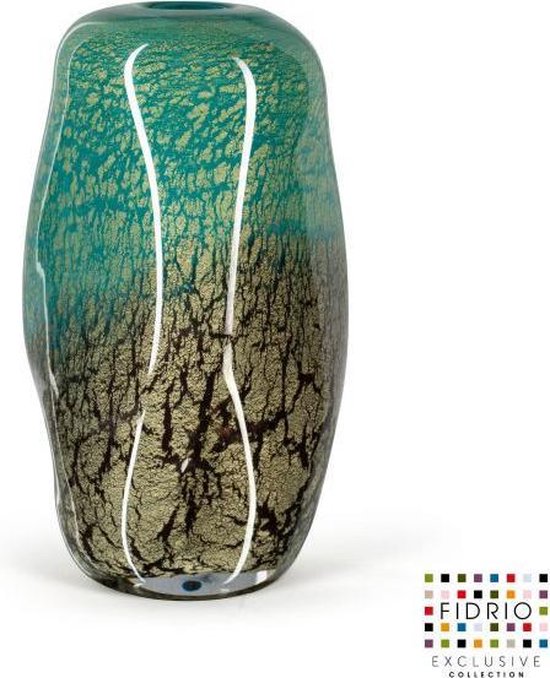 Design vaas vase - Fidrio FIJI - glas, mondgeblazen - diameter 30 cm ...