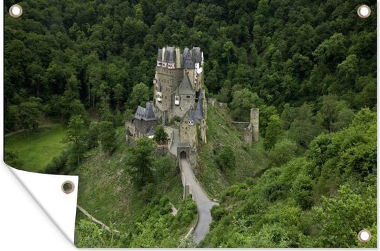 Tuindecoratie Een burcht uit de middeleeuwen gevestigd in Duitsland ...