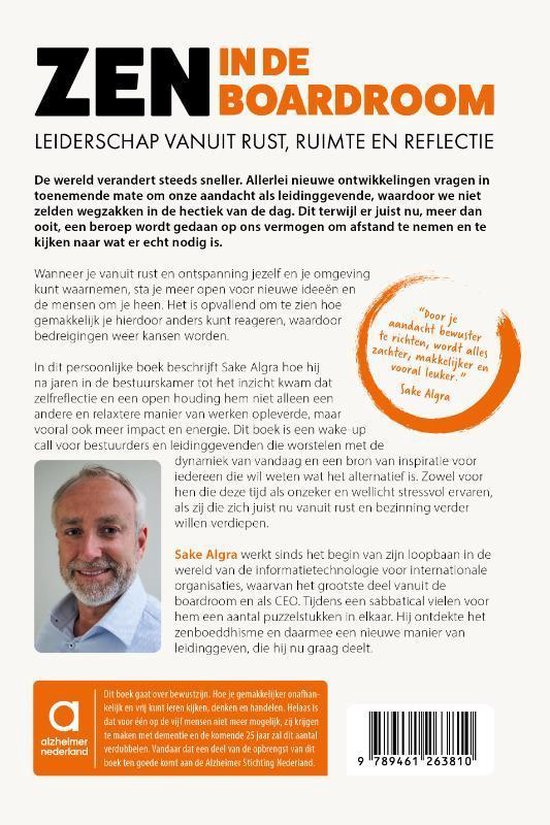 Zen in de boardroom, Sake Algra | 9789461263810 | Boeken | bol.com