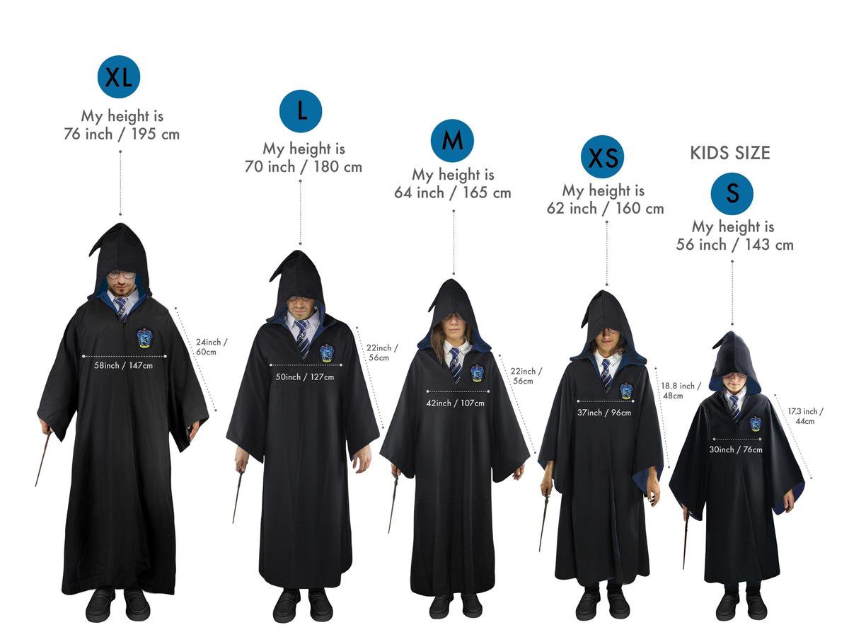 Harry Potter - Ravenclaw Wizard Robe / Ravenklauw tovenaar kostuum (M ...